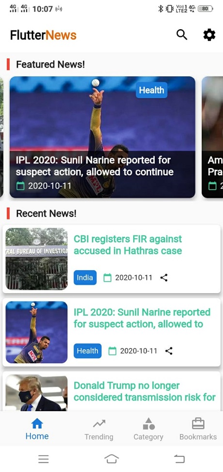 Flutter News App with Laravel Admin Panel by QuikCode | CodeCanyon